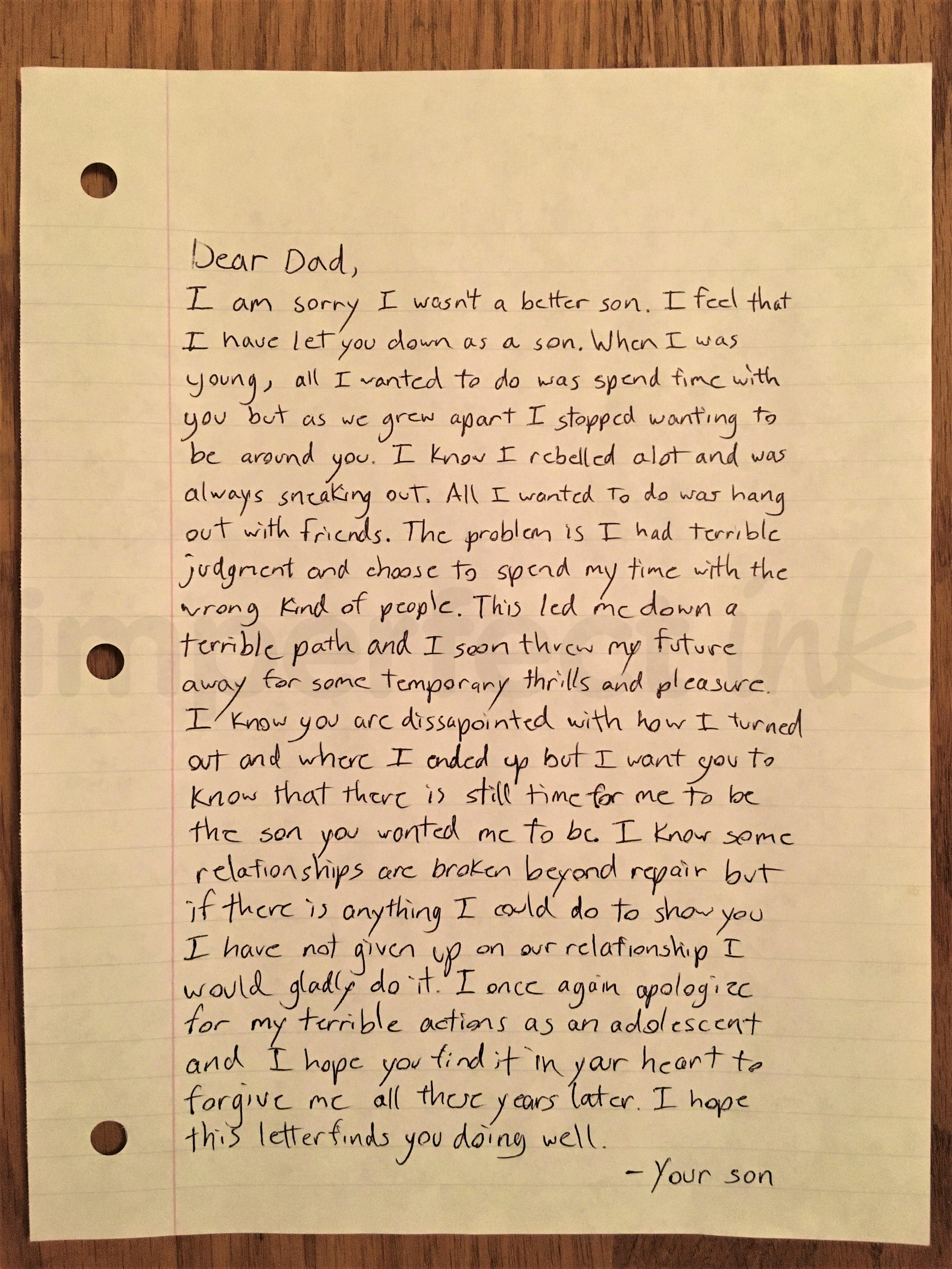How Are You Doing Letter