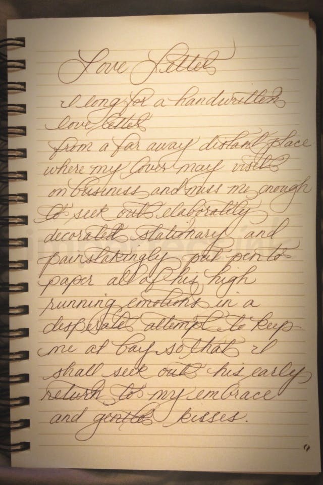 Read Handwritten Love Letters • Imperfect Ink
